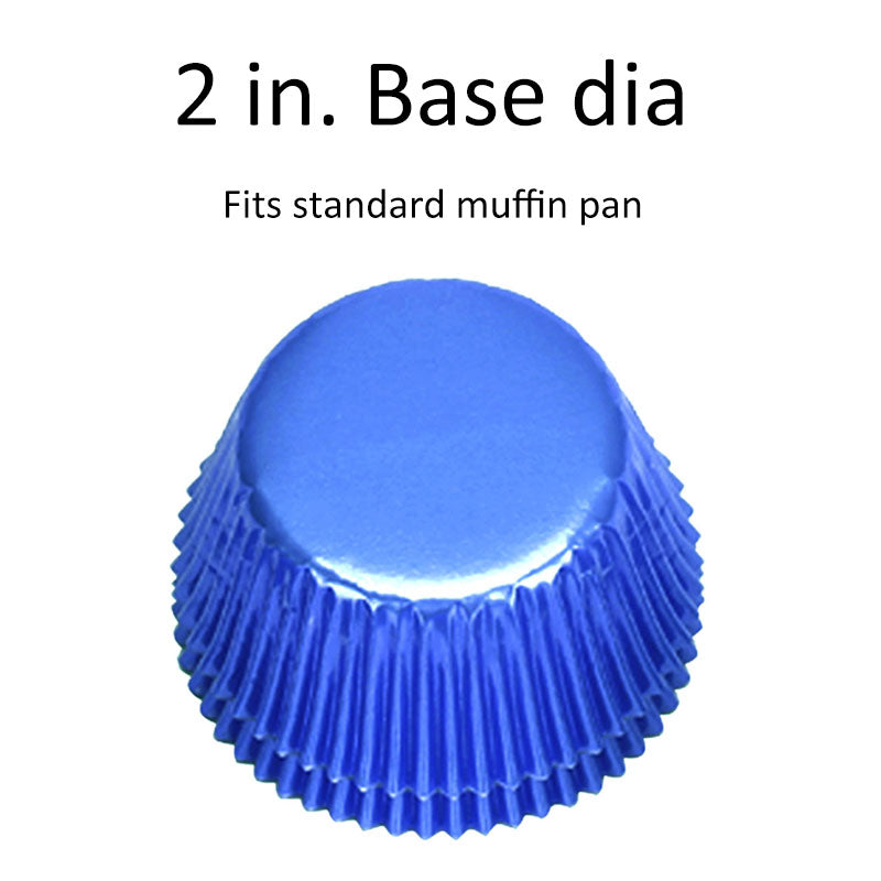 Standard Blue Foil Cupcake Liners 200-Count – Gifbera